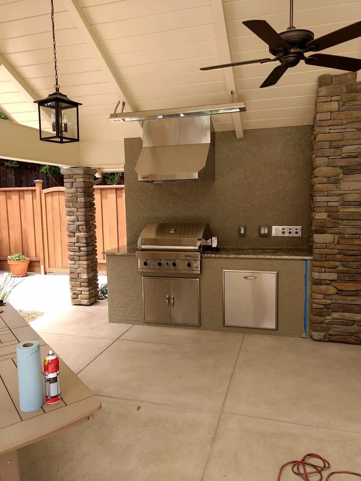 Barbecue Island and Fireplace in San Jose, CA | Unlimited Outdoor Kitchen